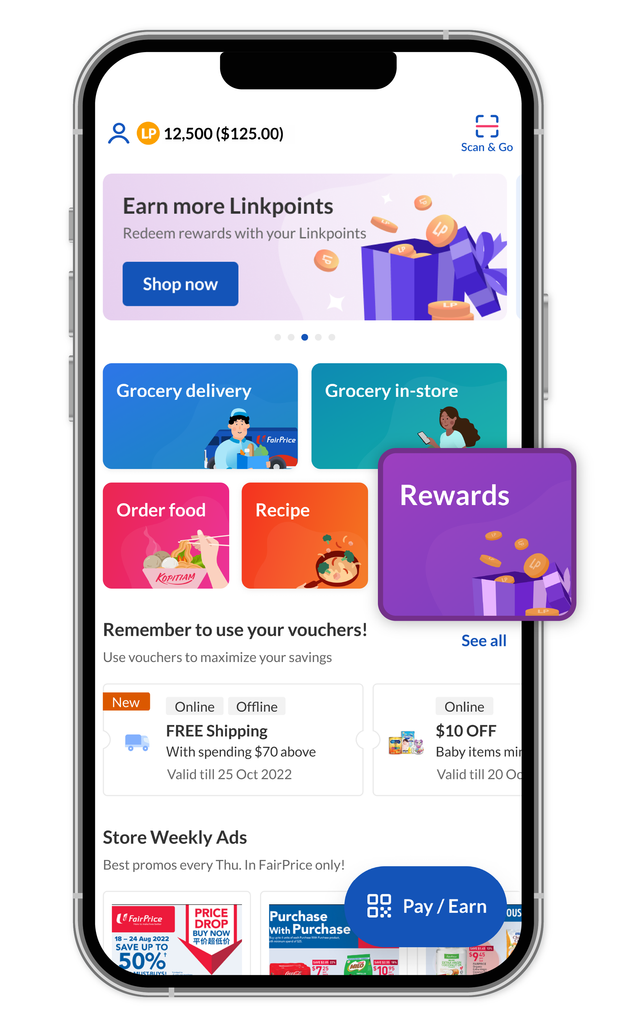 Get Linkpoints everywhere with your FairPrice Group app - Link